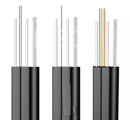 1 Core Fiber Optic Drop Cable GJYXCH Single Mode G657A2 FRP Reinforced ...