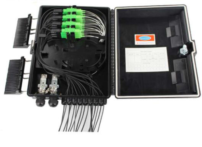 Waterproof Terminal Box 2 Inlet 16 Outlet 16 Ports Ftth Fiber Optic ...