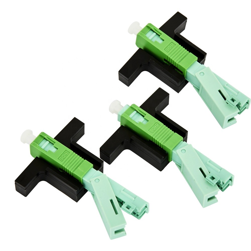 Sc FTTH Fiber Optic Fast Connector SM Ceramic Ferrules For CATV