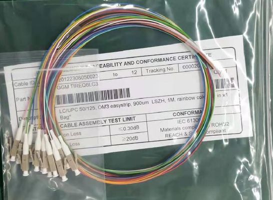 simplex UPC Optical Fiber Pigtail Lc Om3 Easy Strip 900um