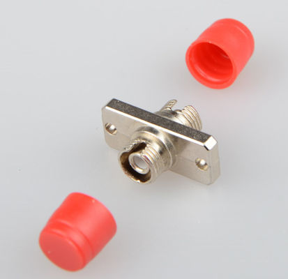 4 Cores Fiber Optic Adapters , LC Connector Adapter With Flange