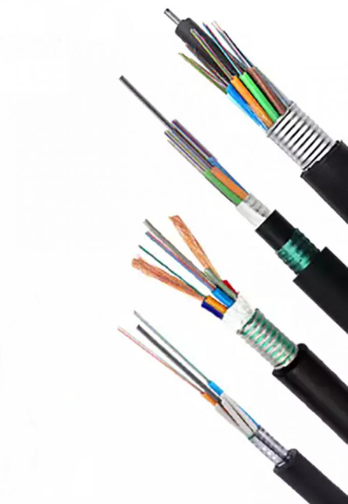 Direct Burial Fiber Optic Cable GYTA Armoured Single Mode 144 Core ...
